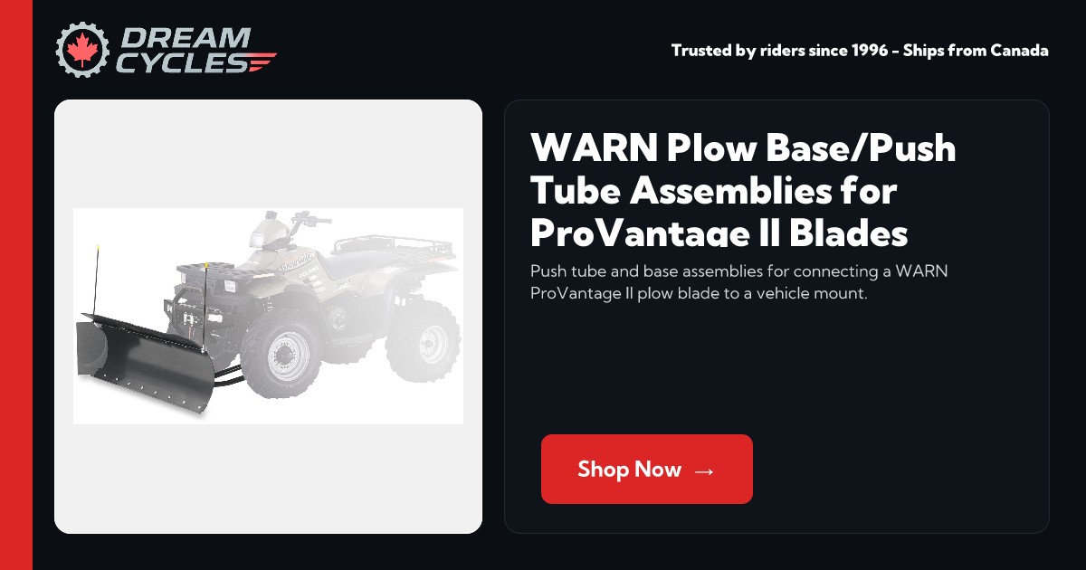 WARN Plow Base/Push Tube Assemblies for ProVantage II Blades [WARN Plow ...