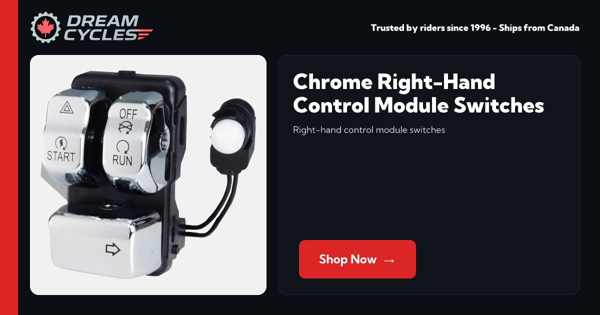 Right-Hand Control Module Switches (Chrome) [78590] - $170.95 : Dream ...