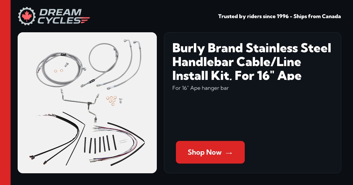 Ape Hanger Install Kit - Stainless Steel [B30-1156] - $872.95 : Dream ...