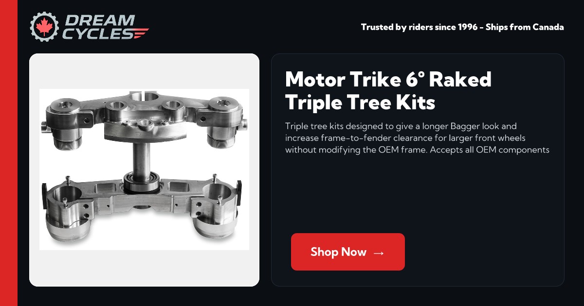 Motor Trike 6° Raked Triple Tree Kits [Motor Trike 6° Raked Triple Tree ...